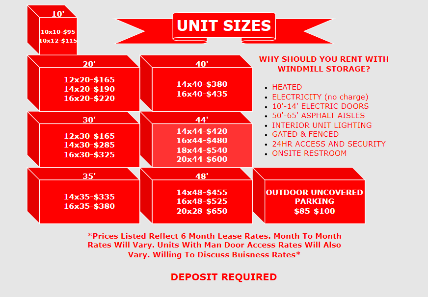 Self Storage Facilities | Post Falls ID | Windmill Storage