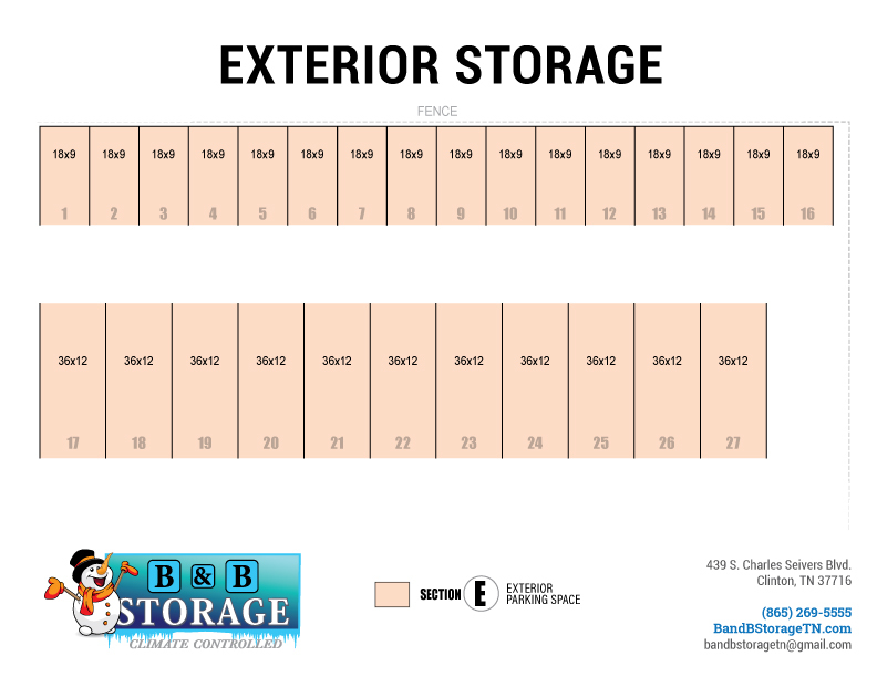 B & B Storage: Rent Climate Controlled Storage In Clinton TN